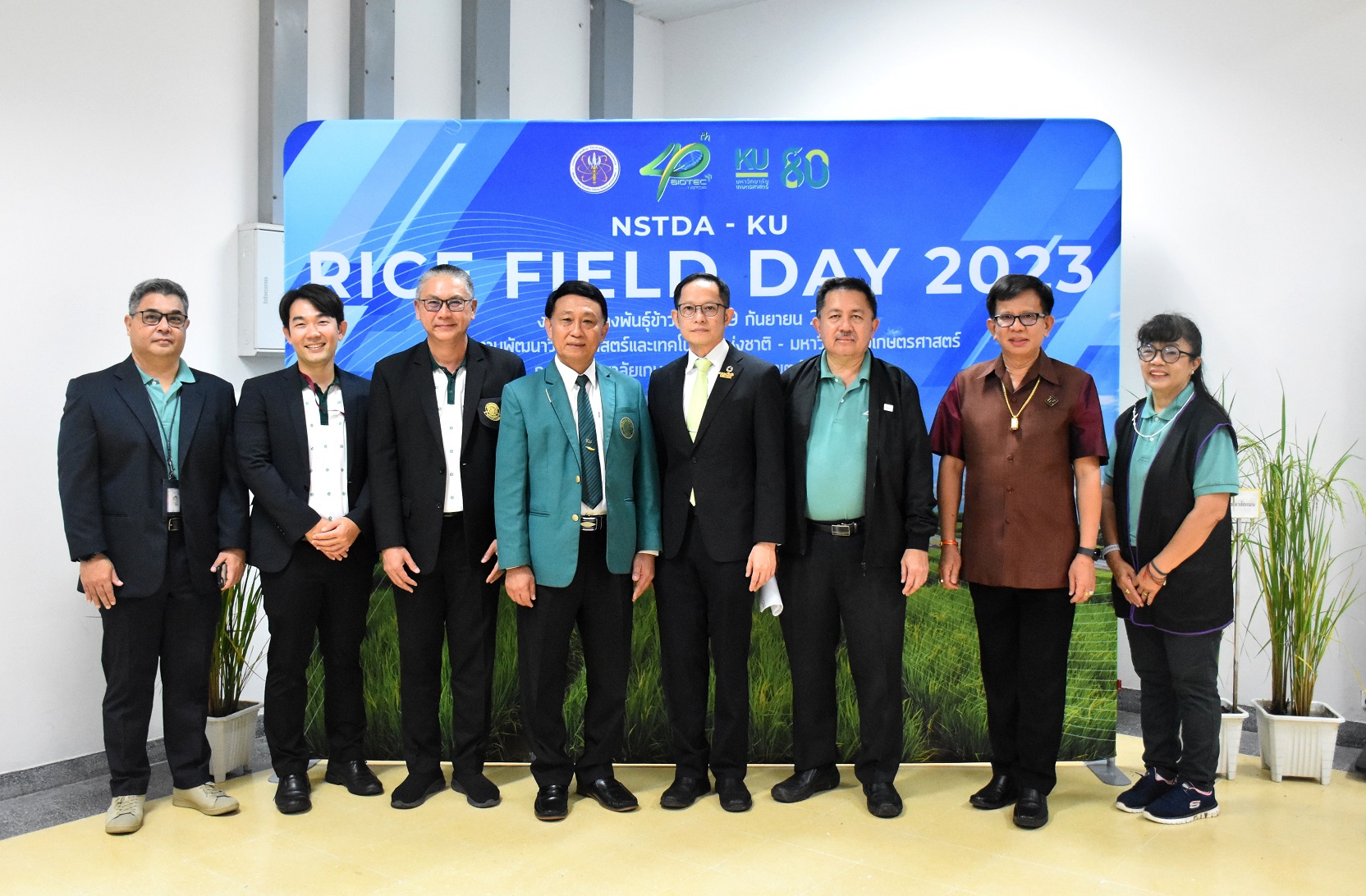 Opening of NSTDA-KU Rice Field Day 2023 – BIOTEC