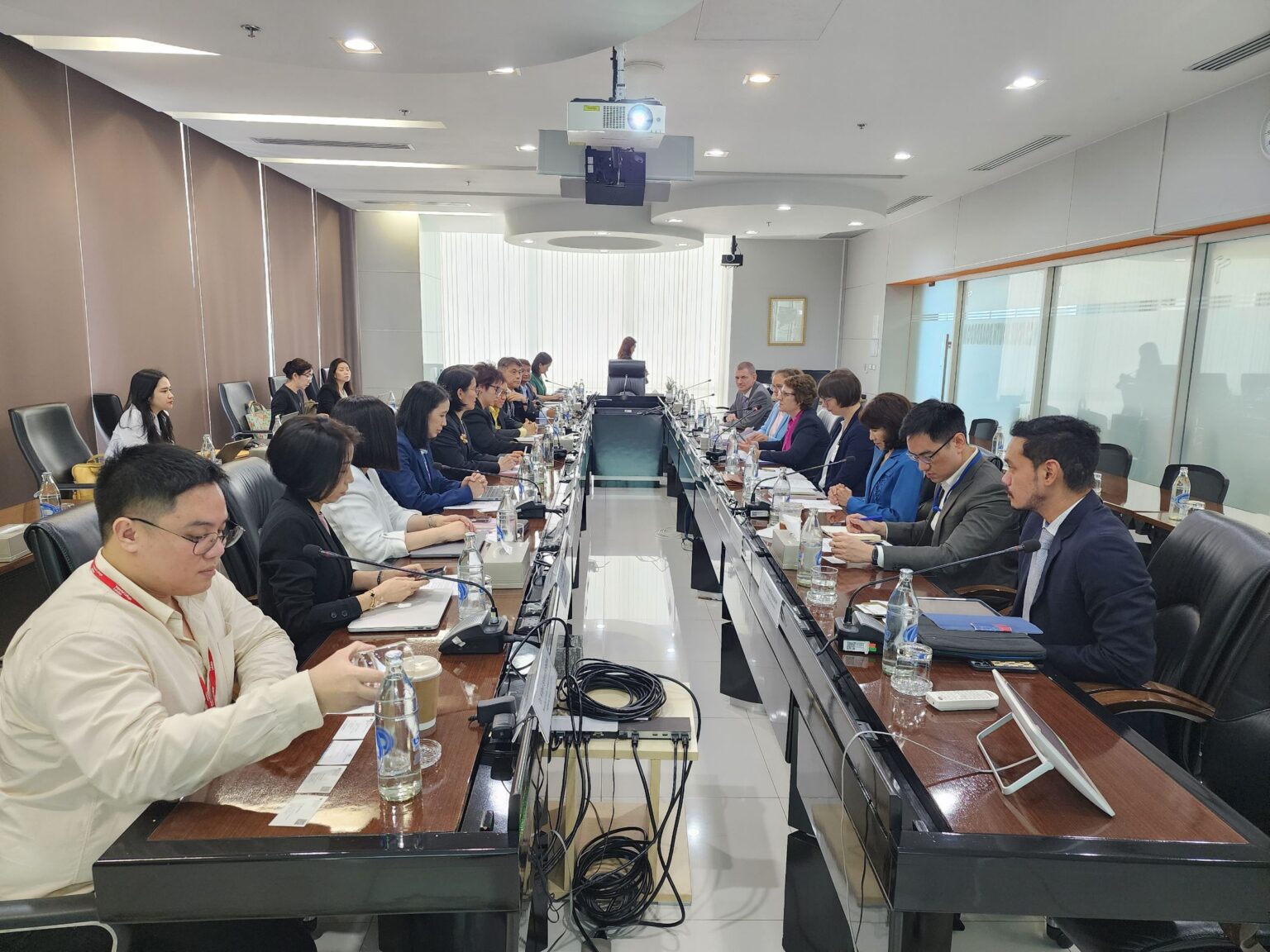 Delegates from the German Federal Ministry of Education and Research ...