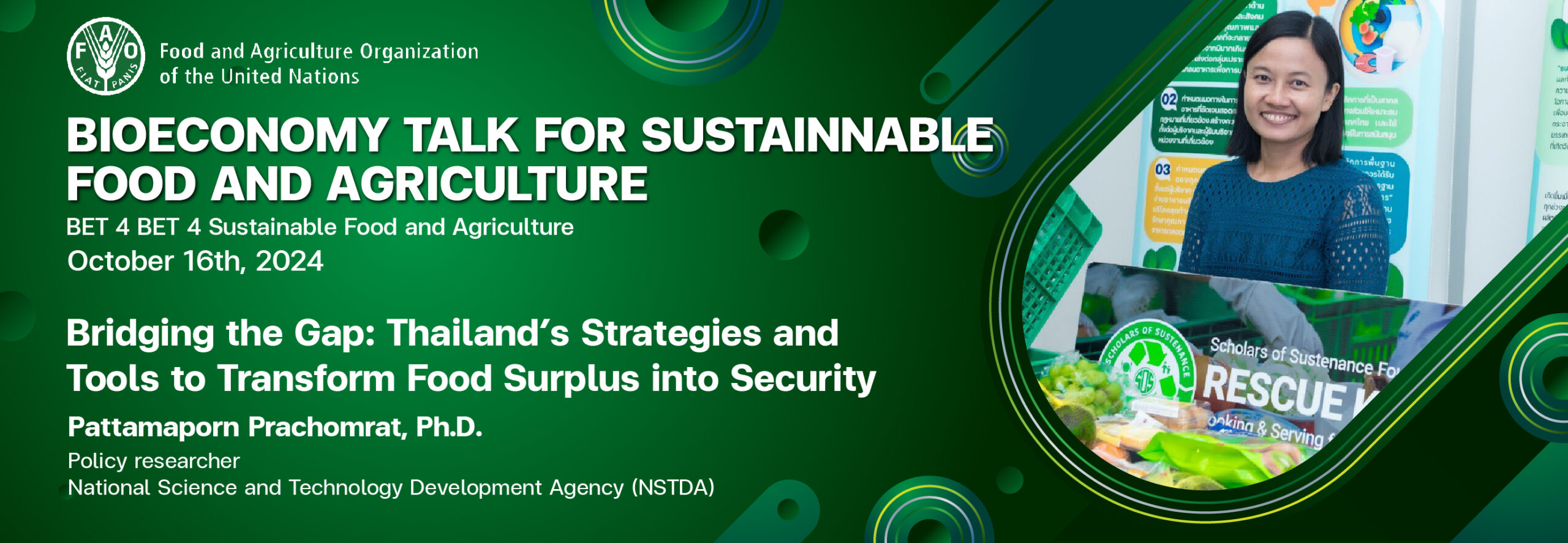 Discover the way to achieve SDG 2 goals together in this exciting talk by Dr. Pattamaporn ...