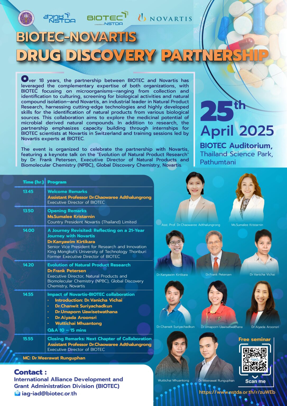 Join us to celebrate 18 years of collaboration in drug discovery! BIOTEC–Novartis Drug Discovery ...