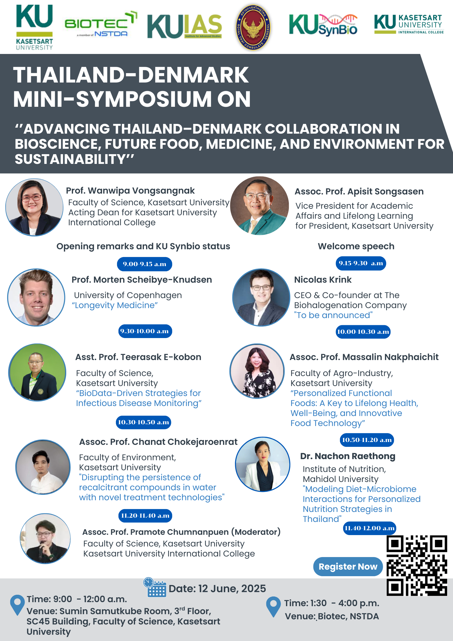 Join us for the Thailand-Denmark Mini-Symposium – BIOTEC