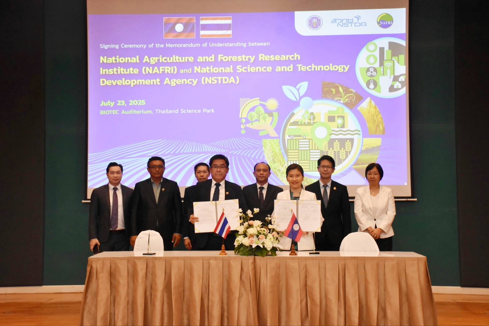 NSTDA and NAFRI Sign MOU for Academic and Research Collaboration ...