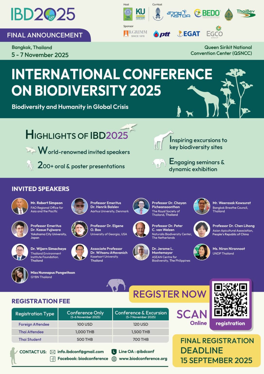 เริ่มนับถอยหลังสู่การประชุมนานาชาติด้านความหลากหลายทางชีวภาพ 2025 : IBD 2025 – BIOTEC