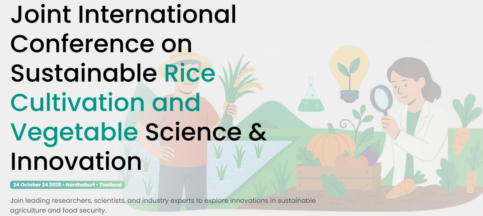 BIOTEC invite you to Joint International Conference on Sustainable Rice ...