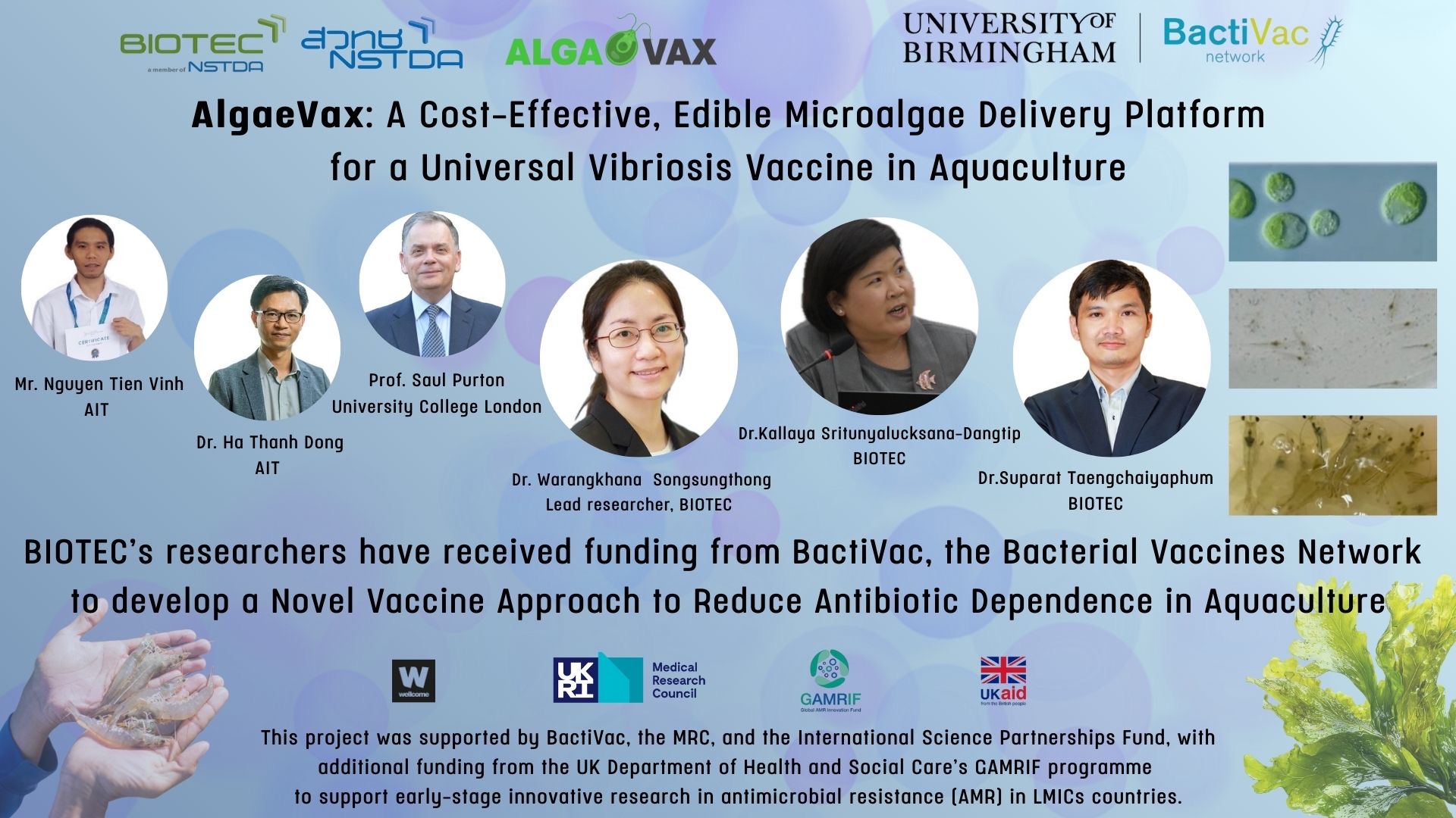 BIOTEC’s researchers have received funding from BactiVac, the Bacterial ...