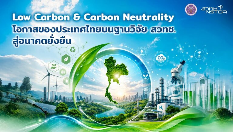 Low Carbon & Carbon Neutrality โอกาสของประเทศไทยบนฐานวิจัย สวทช. สู่ ...